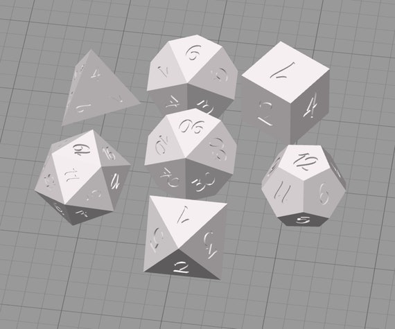 Toys & Games DnD Master Dice 3D Printing STL Digital Download Wizard ...