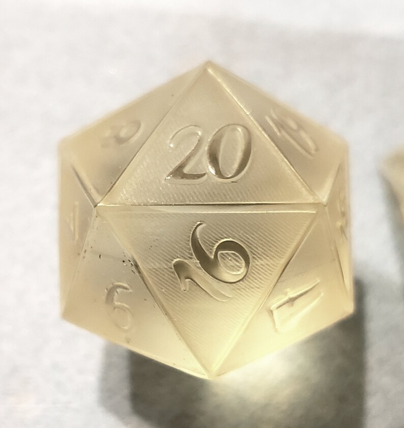 The Original and First Dnd Dice Raised Numbers Texas Font 3D Printing ...