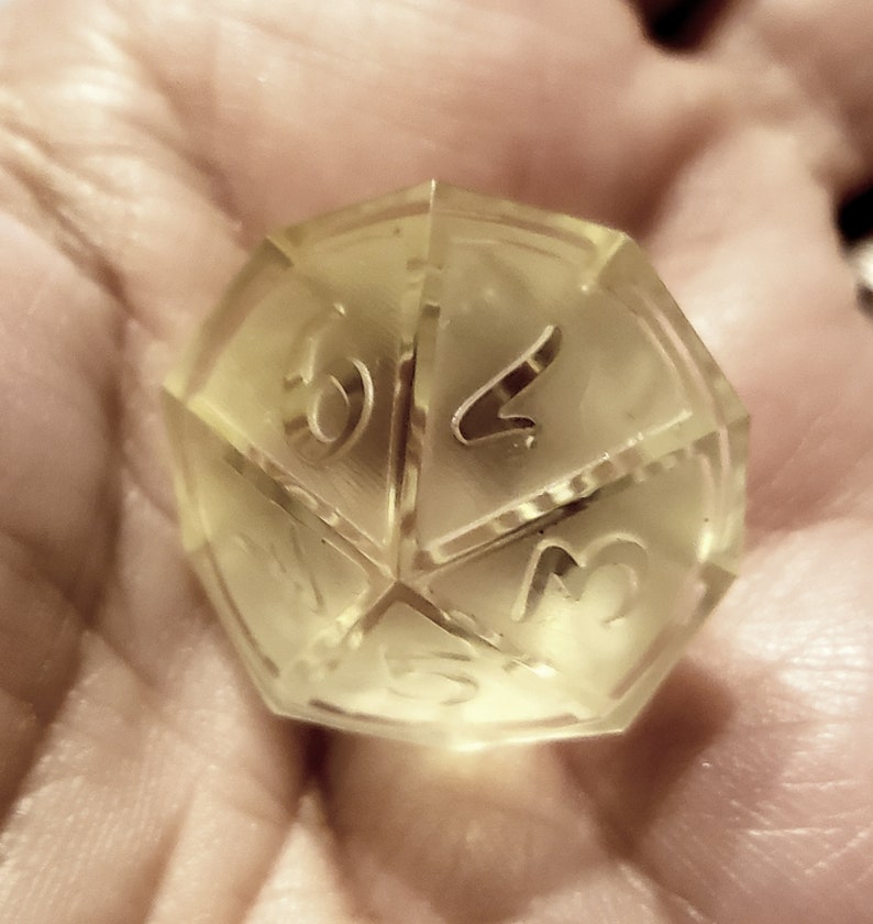 The Original and First Dnd Dice Raised Numbers Texas Font 3D Printing ...