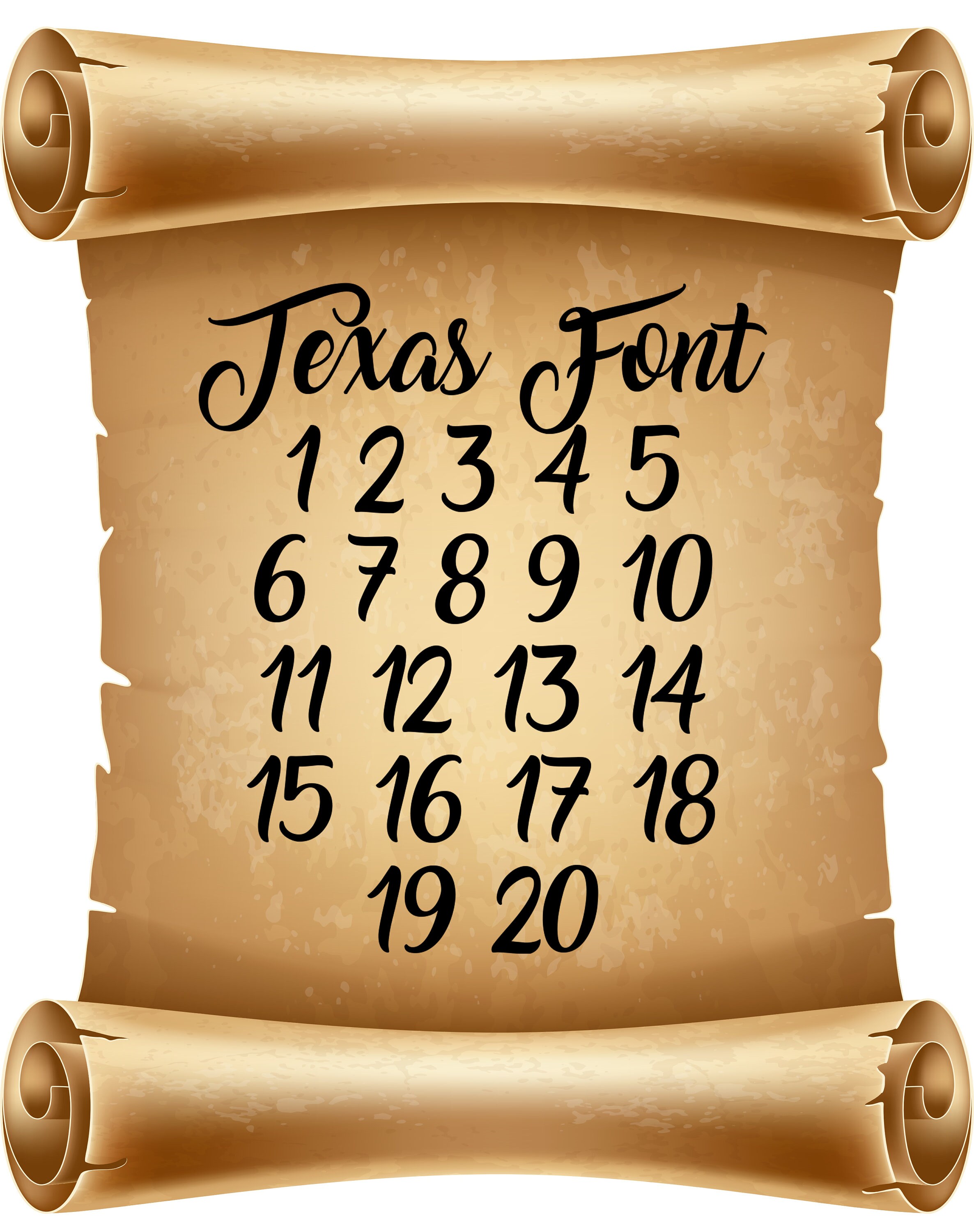 The Original and First Dnd Dice Raised Numbers Texas Font 3D Printing ...