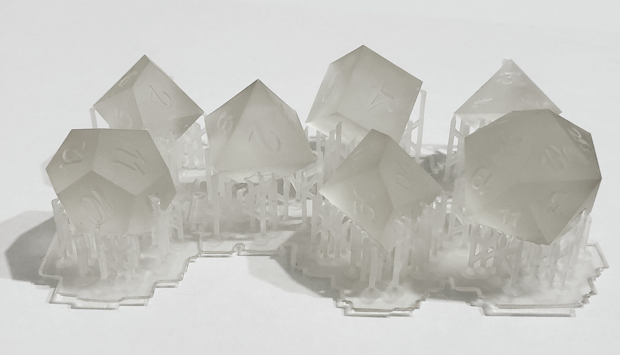 The Original and First Dnd Dice Raised Numbers Texas Font 3D Printing ...