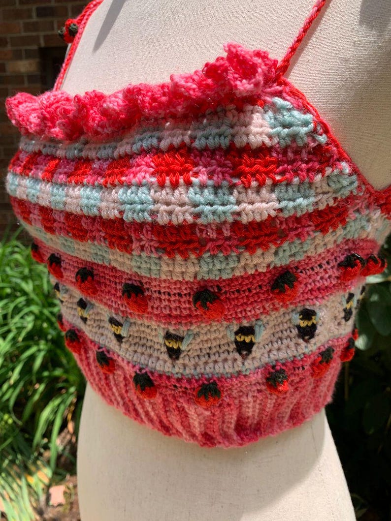 Hand Crochet Top - Picnic - Etsy