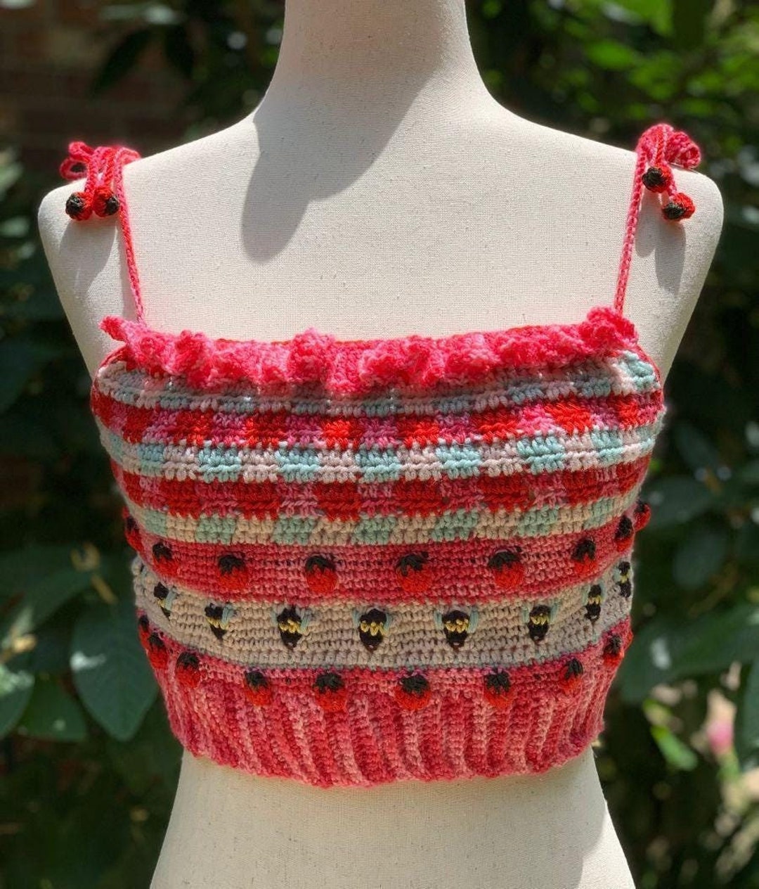 Hand Crochet Top - Picnic - Etsy
