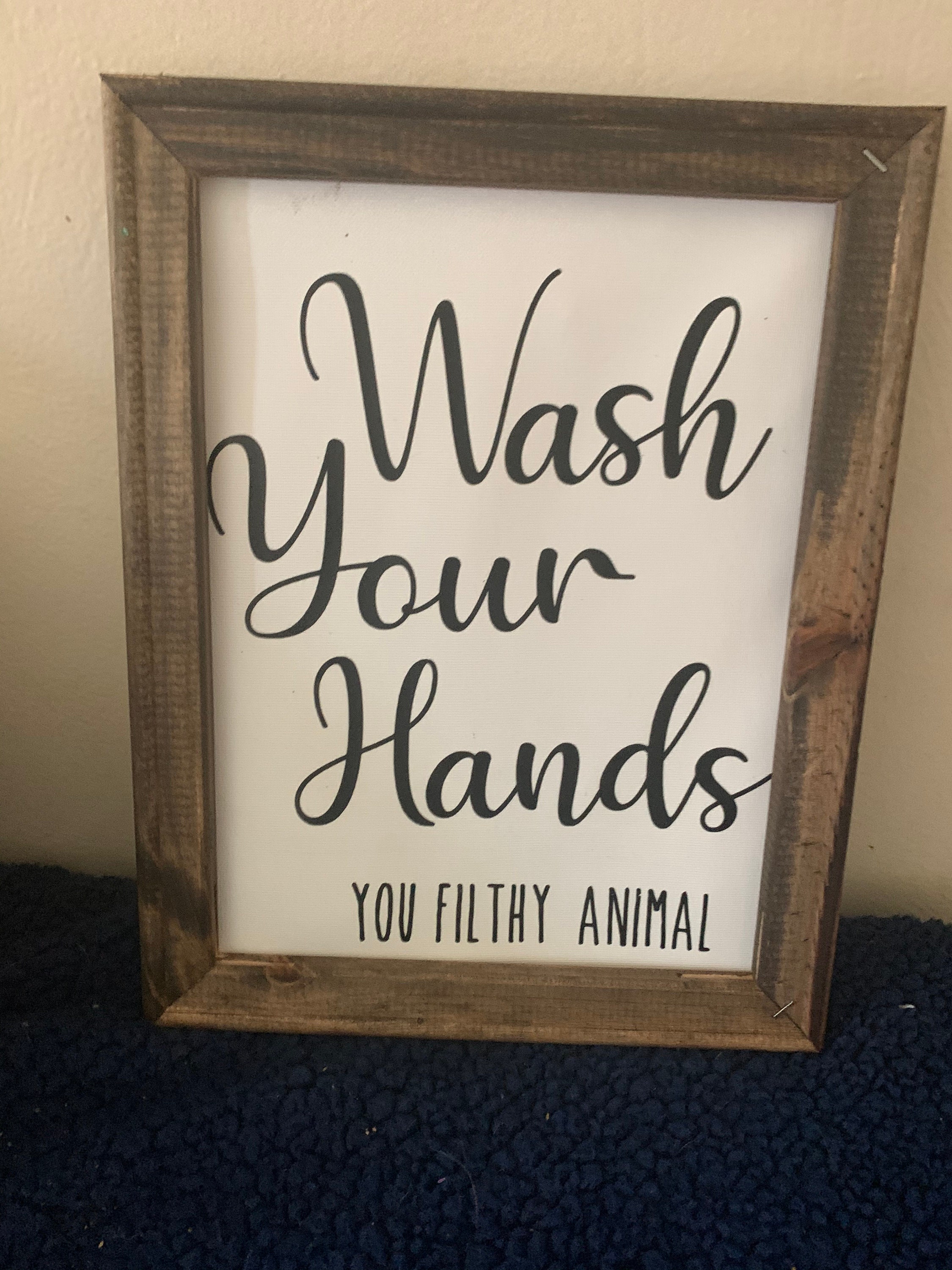 Wash Your Hands Sign - Etsy