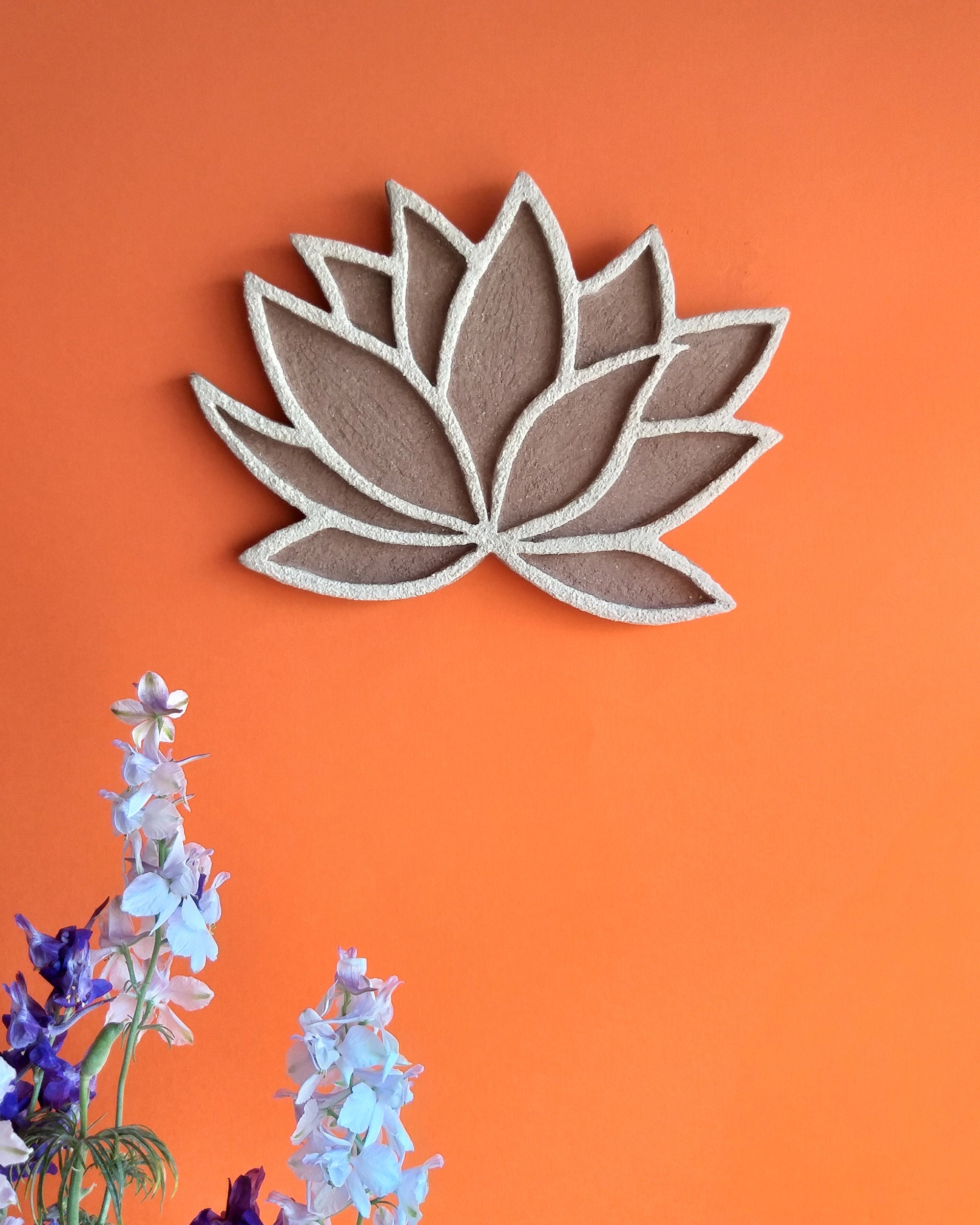 Lotus Flower Plate, Lotus Flower Ceramic Mandala, Lotus Wall Decotation ...