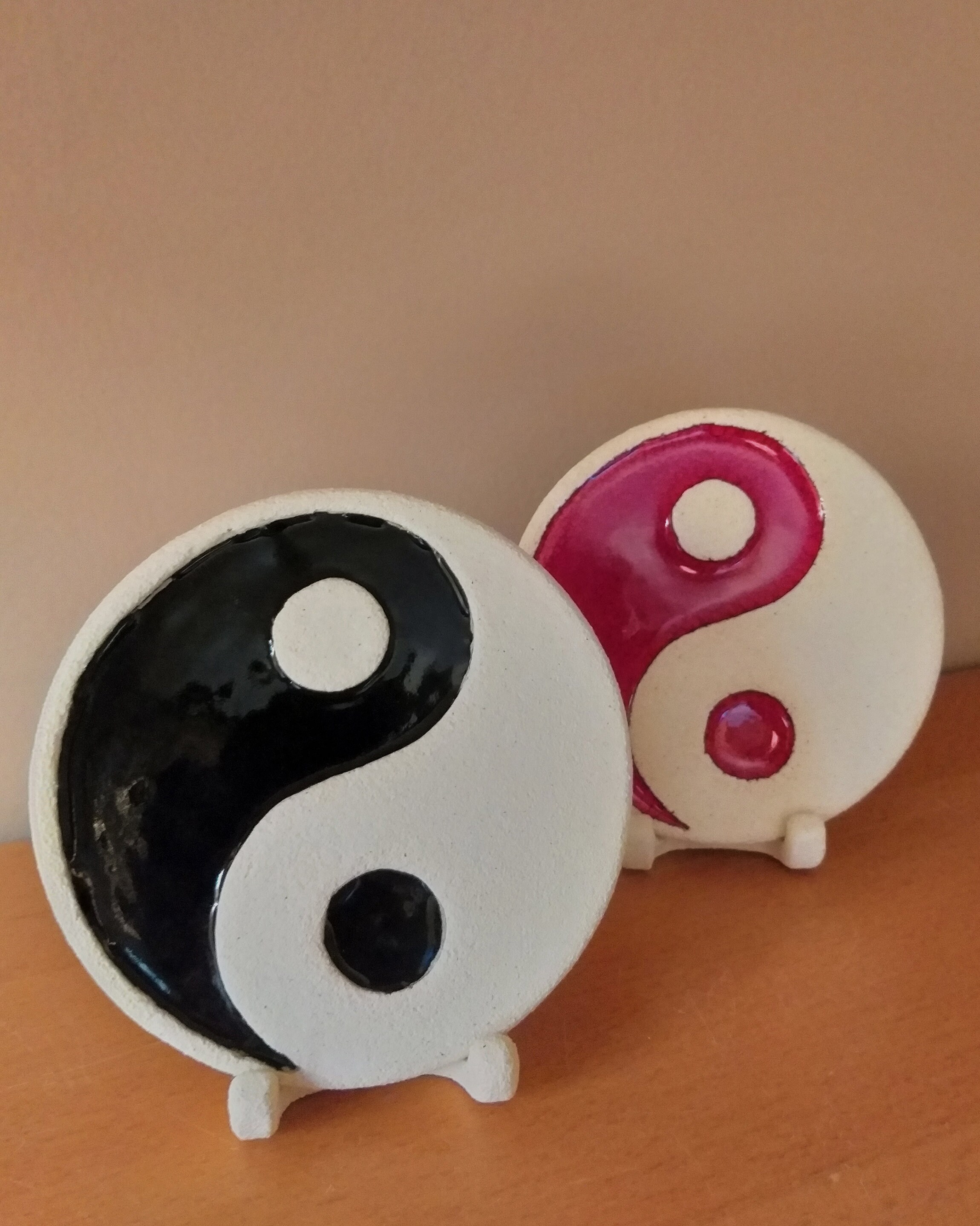 Yin Yang Ceramic Plate, Yin Yang Plate for Wall and Table, Yin Yang ...