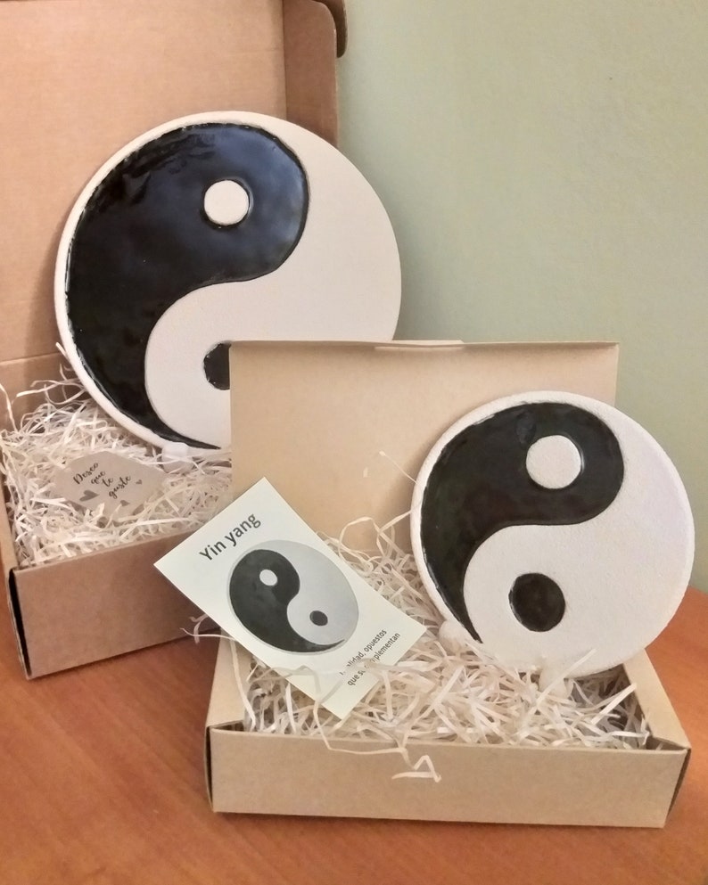 Yin Yang Ceramic Plate, Yin Yang Plate for Wall and Table, Yin Yang ...