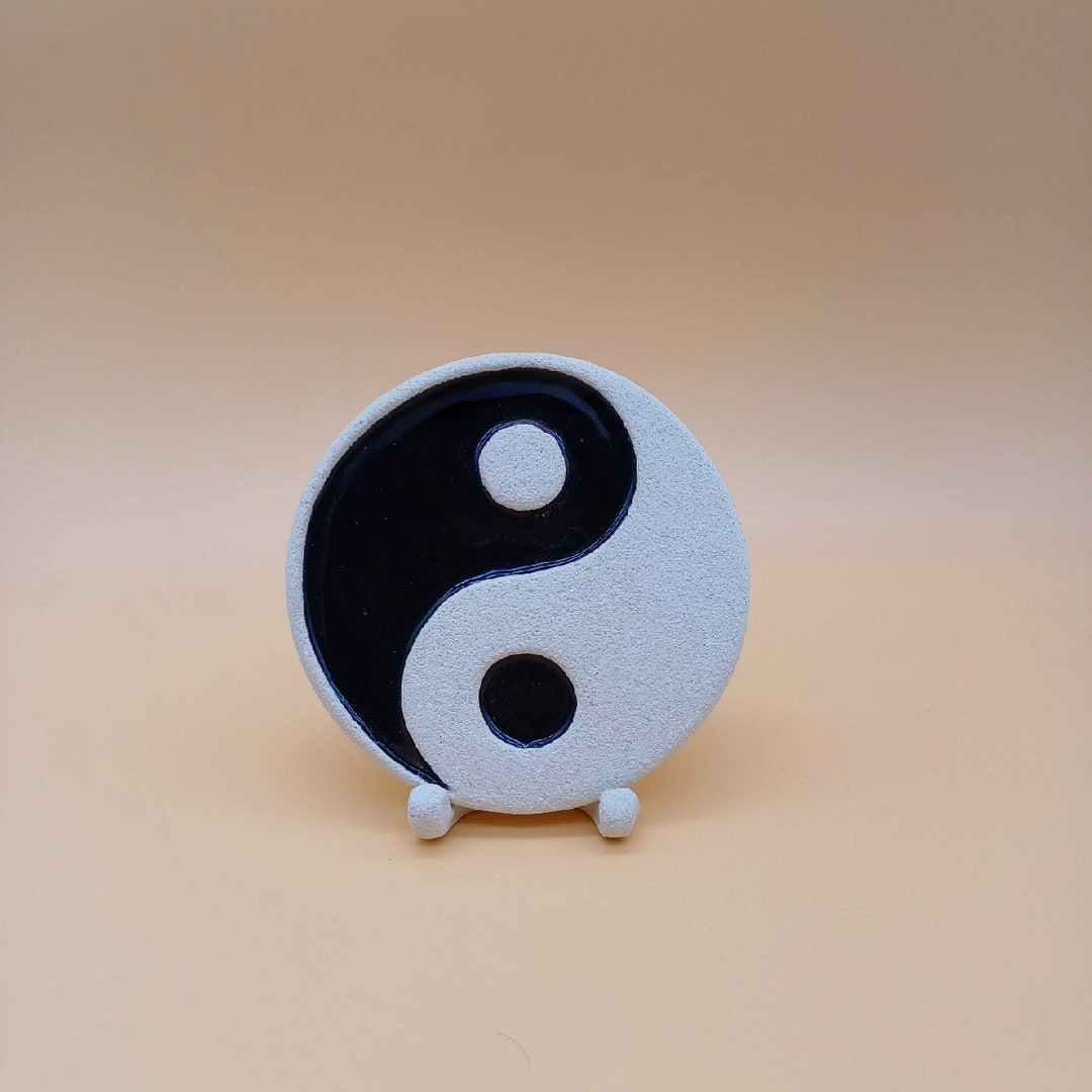 Yin Yang Plate for Wall and Table, Yin Yang Ceramic Plate, Yin Yang ...