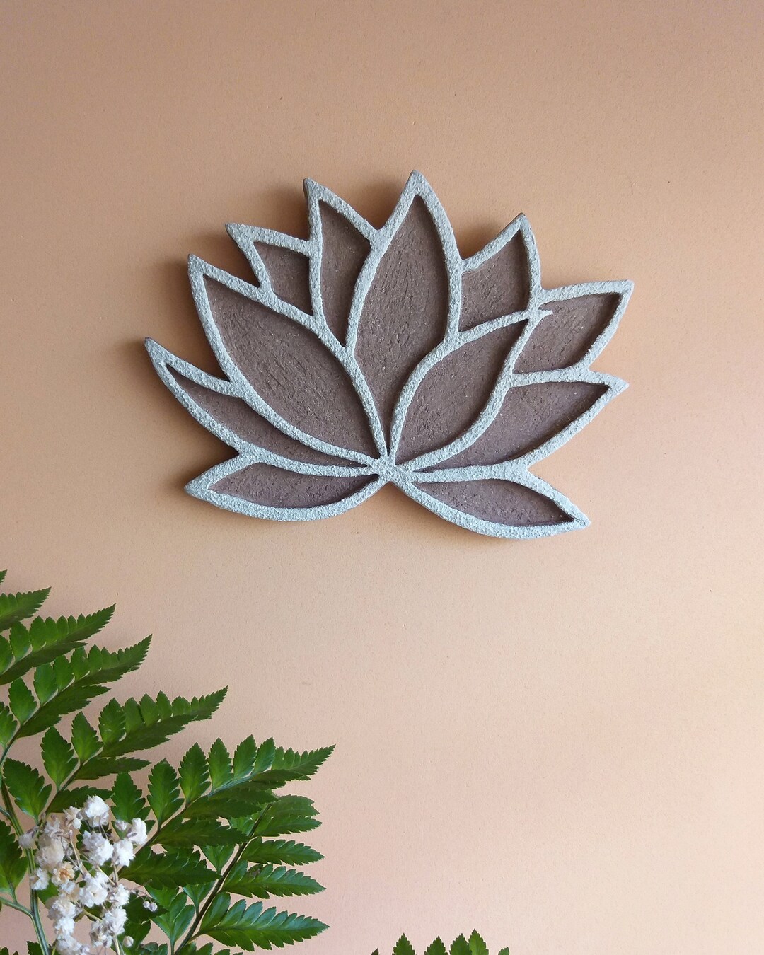Lotus Flower Plate, Lotus Flower Ceramic Mandala, Lotus Wall Decotation ...