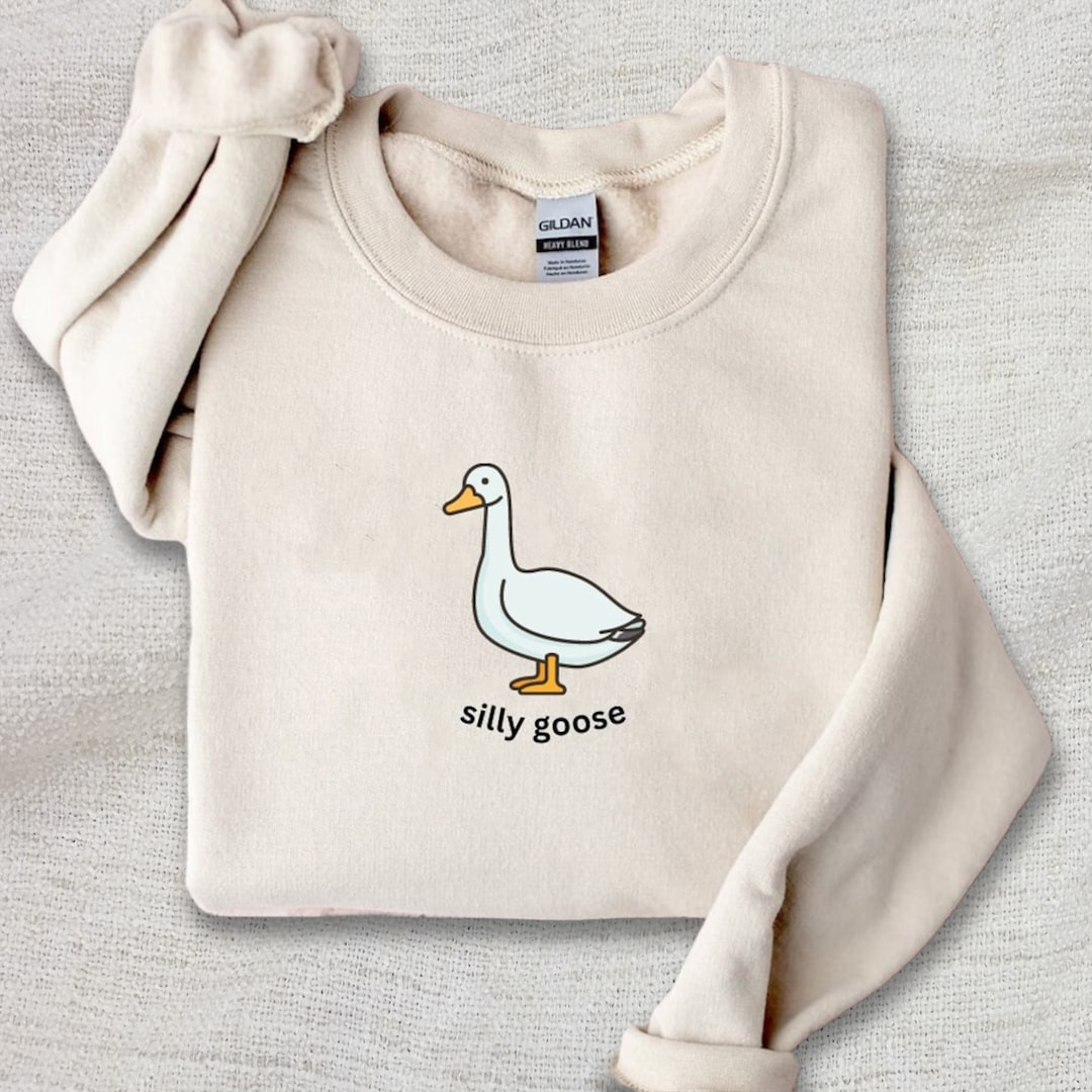 Silly Goose Sweatshirt Youth Crewneck Sweatshirt Goose - Etsy