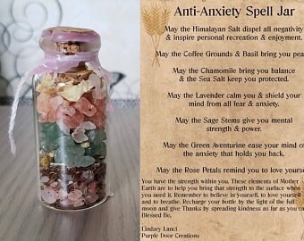 Anti-Anxiety Spell Jar | Etsy