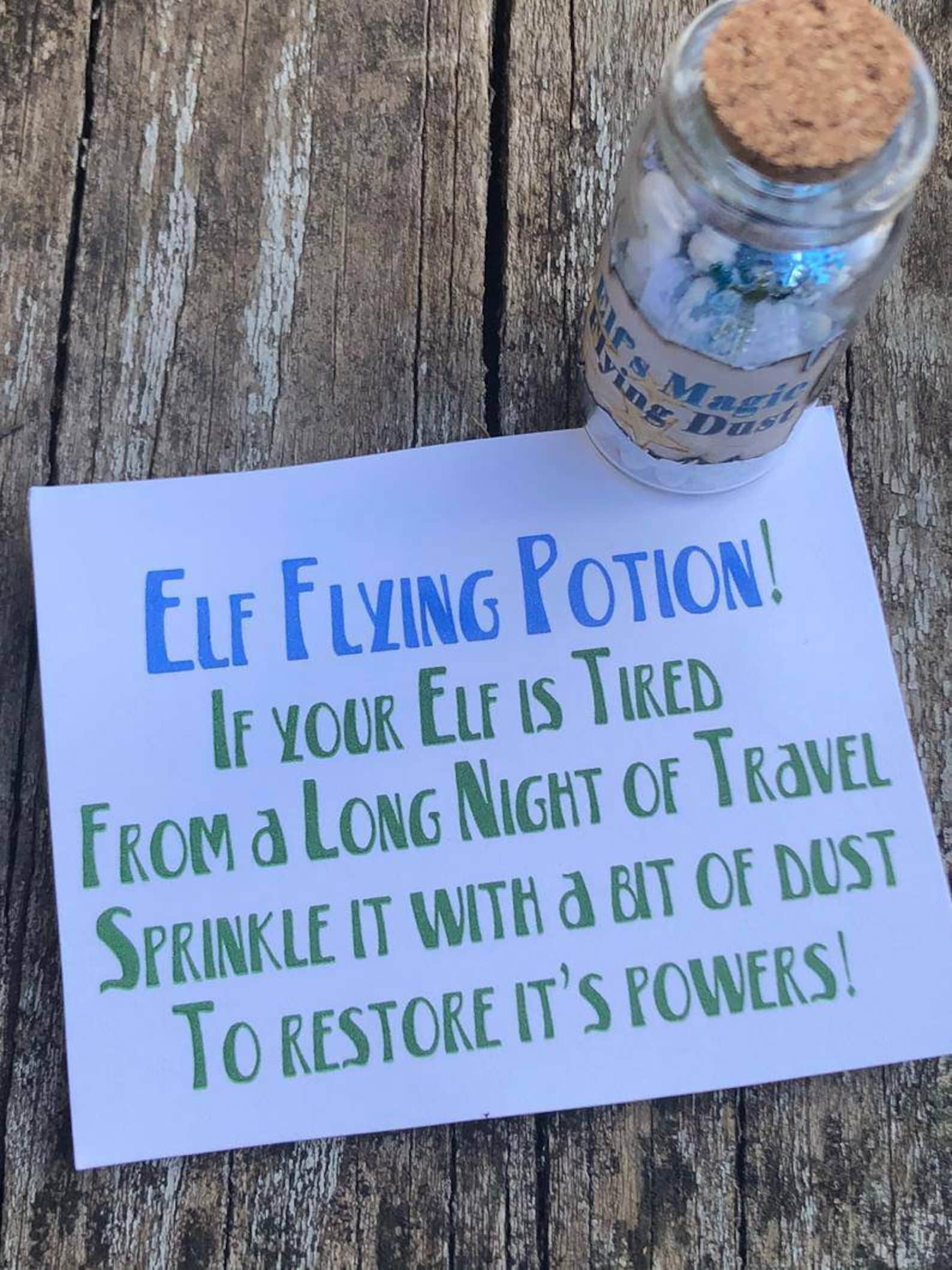 Elf Flying Dust / Elf Magic Potion / Christmas Healing Potions / Elf ...