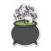 Witches Brew Cauldron Vinyl Sticker Halloween Witchy Witch - Etsy