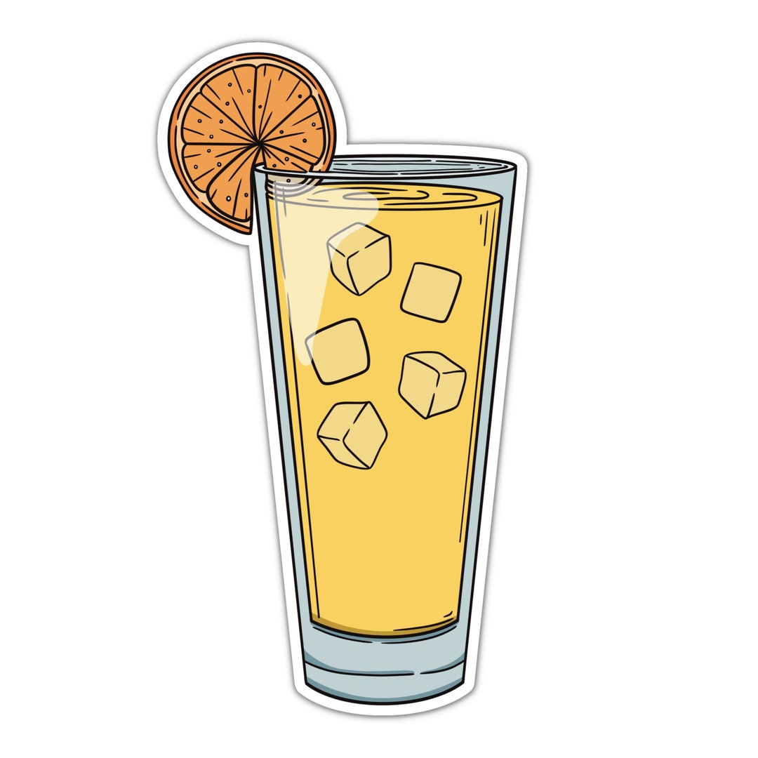 Screwdriver Cocktail Vinyl Sticker, Cocktail Decal, Signature Drink ...