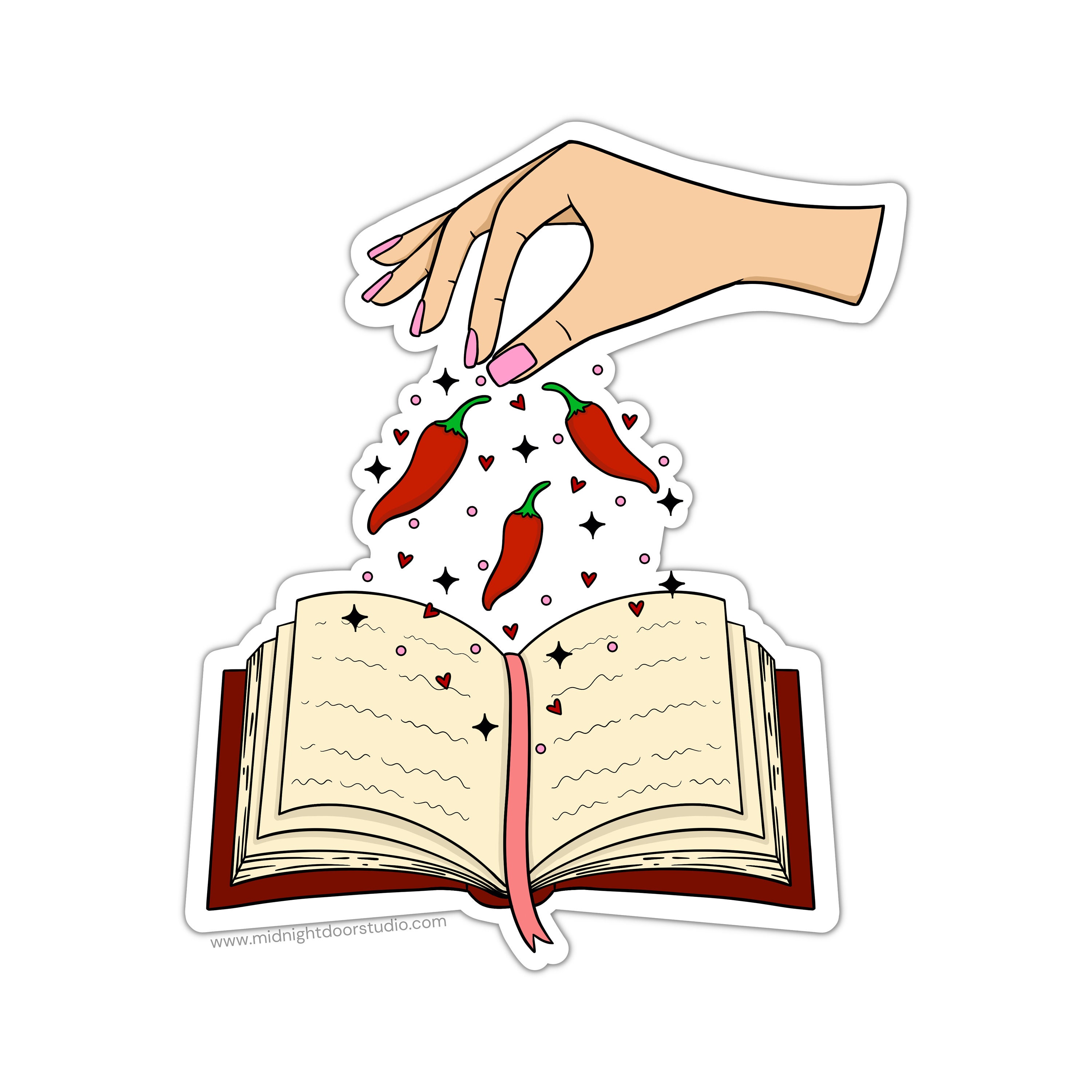 Spicy Books Vinyl Sticker Fair Bookish Sticker Romance - Etsy