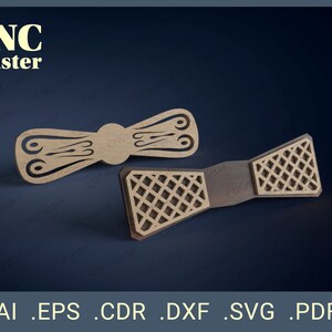 Bow Tie Set #2 (digital Models) | CNC Vector Model for CNC Router, CNC ...