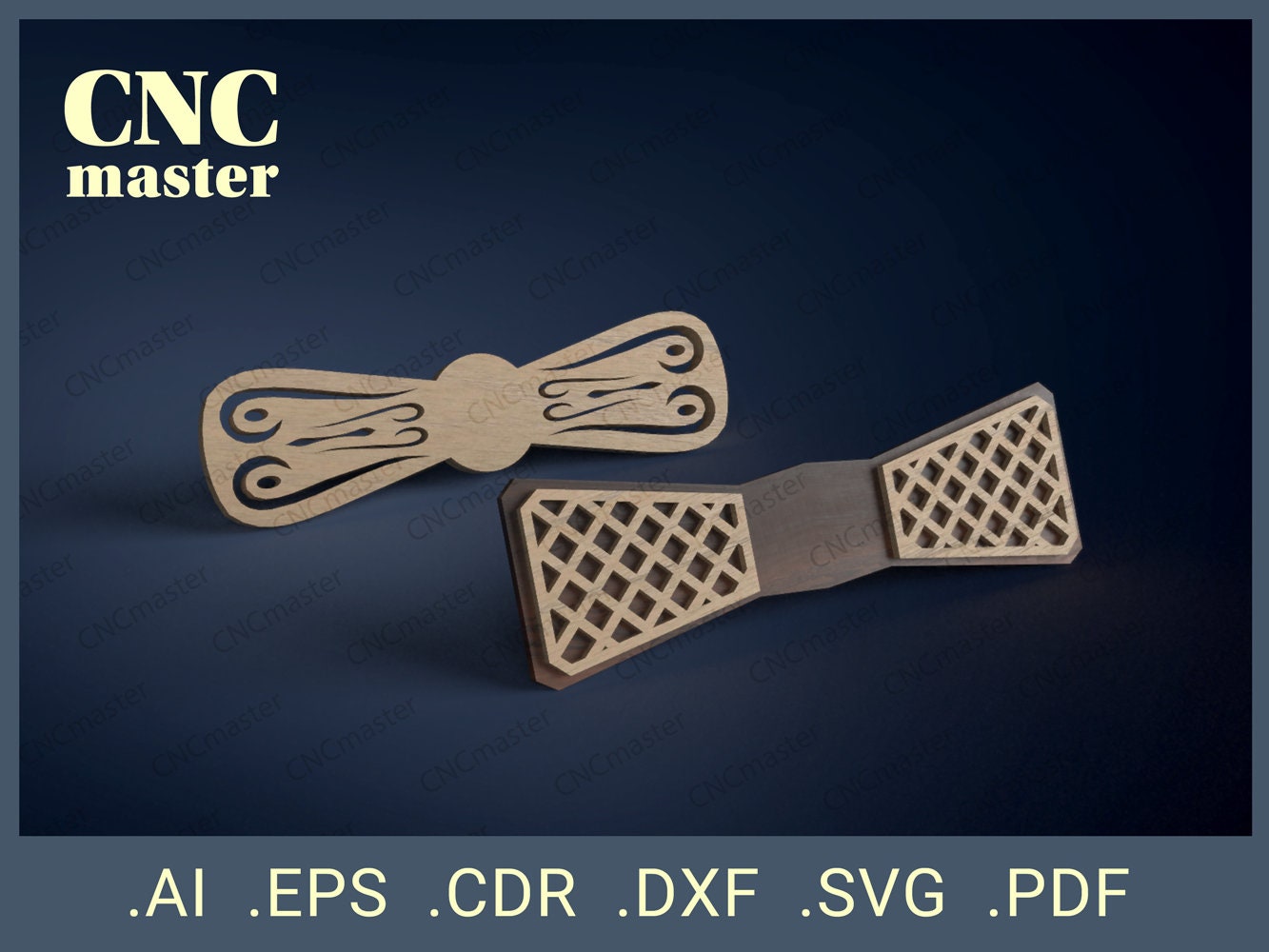Bow Tie Set #2 (digital Models) | CNC Vector Model for CNC Router, CNC ...
