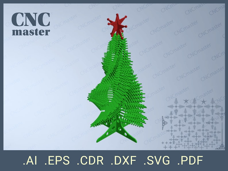 Decorative Christmas Tree-3 (digital Model) | CNC Vector Model for CNC ...
