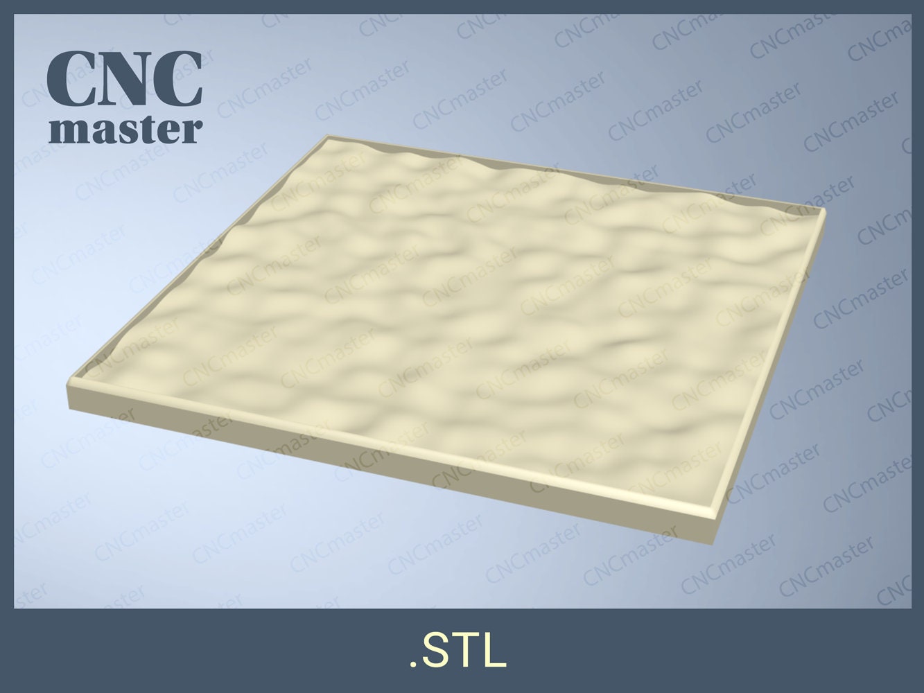 Panel “waves” 3D STL Model (digital Model) | STL 3D Model for CNC ...