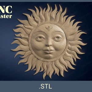 Decor "sun" 3D STL Model (digital Model) | STL 3D Model for CNC Router ...