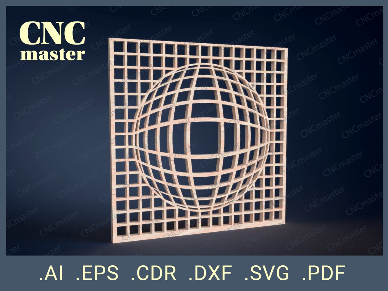 Decorative Lattice Panel 3 (digital Model) | CNC Vector Model for CNC ...