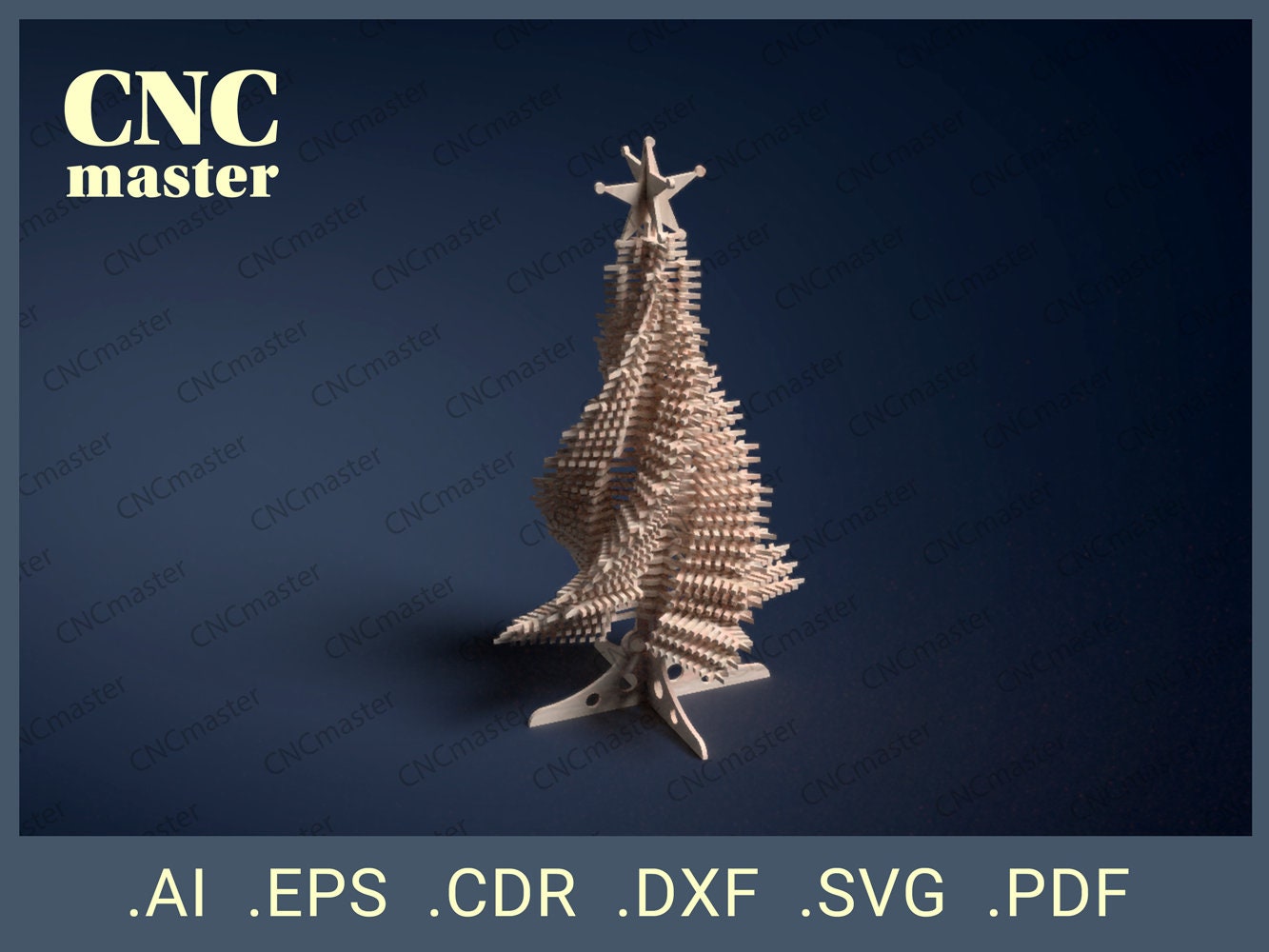 Decorative Christmas Tree-3 (digital Model) | CNC Vector Model for CNC ...