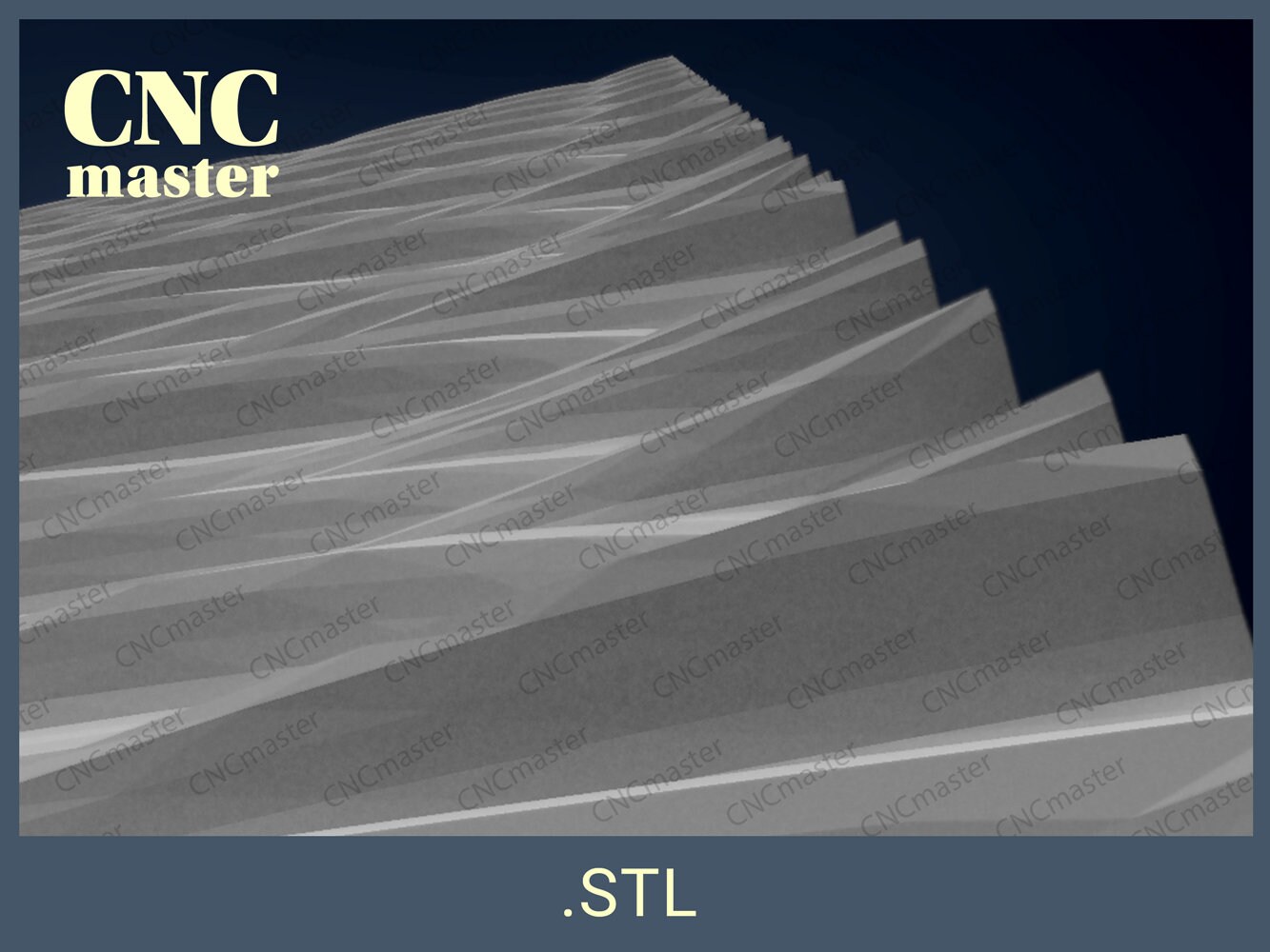 Panel ripple 3D STL Model digital Model STL 3D Model for CNC Router ...