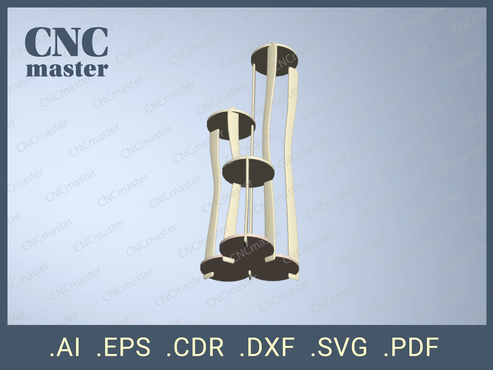 Flower Pots Stand (digital Model) | CNC Vector Model for CNC Router ...