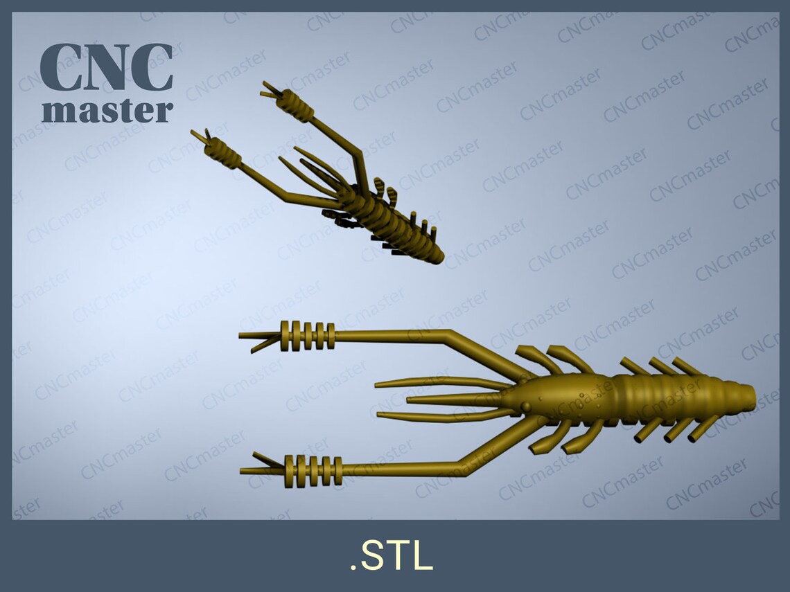 Silicon Lure Crayfish 3D STL Model (digital Model) | STL 3D Model for ...