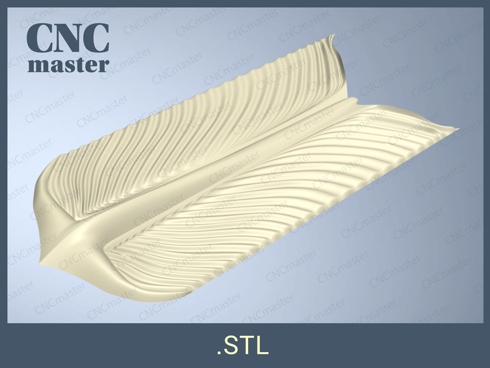 Decor feather 3D STL Model digital Model STL 3D Model for CNC Router ...