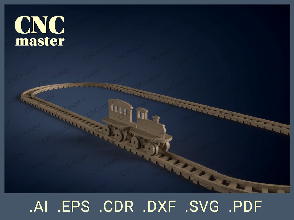 Train and Railway digital Model CNC Vector Model for CNC Router, CNC ...