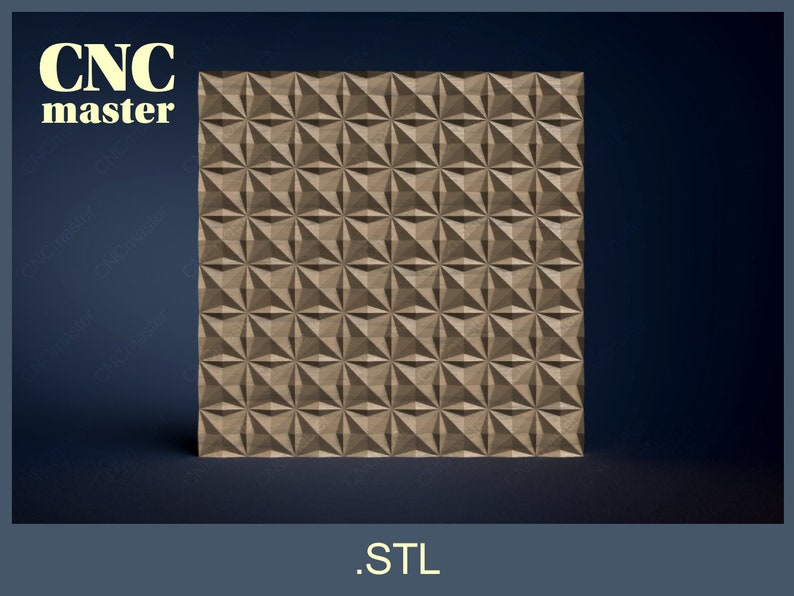 Geometric Wall Panel 3D STL Model digital Model STL 3D Model for CNC ...