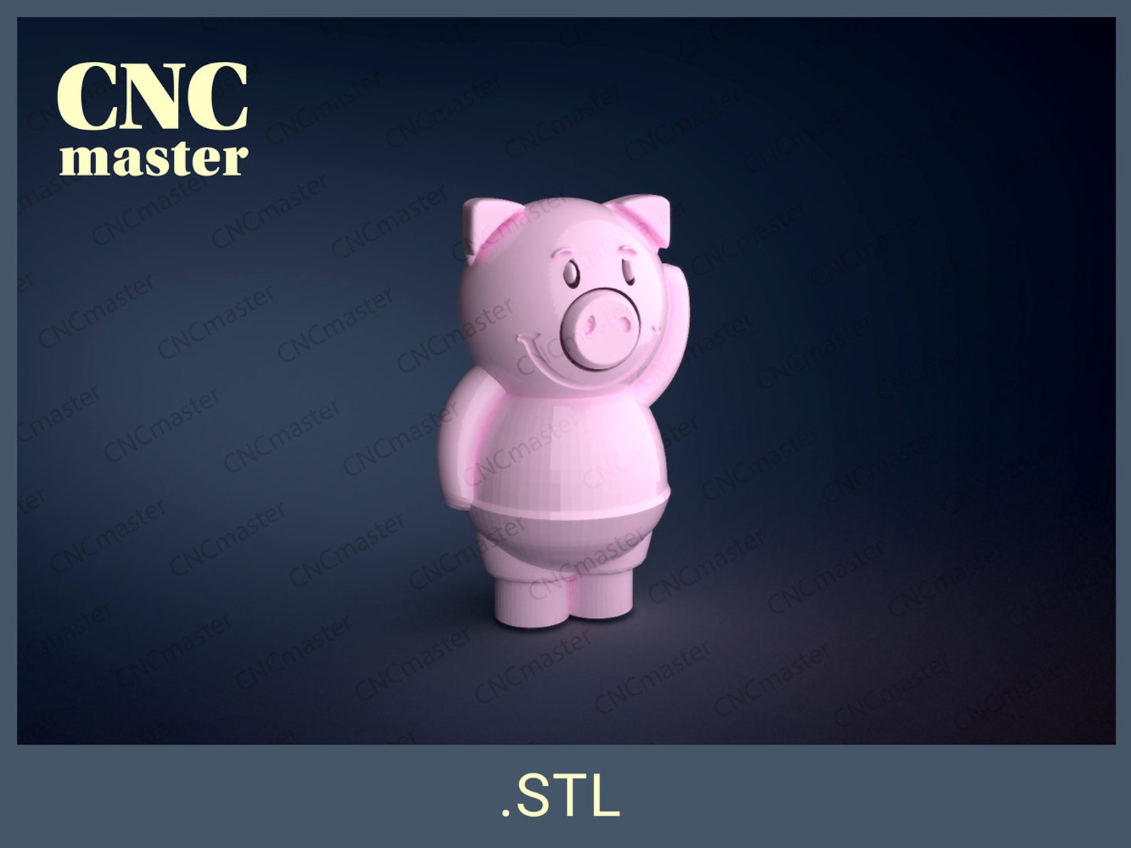 Piglet 3D STL Model digital Model STL 3d Model for Cnc Router, Cnc ...