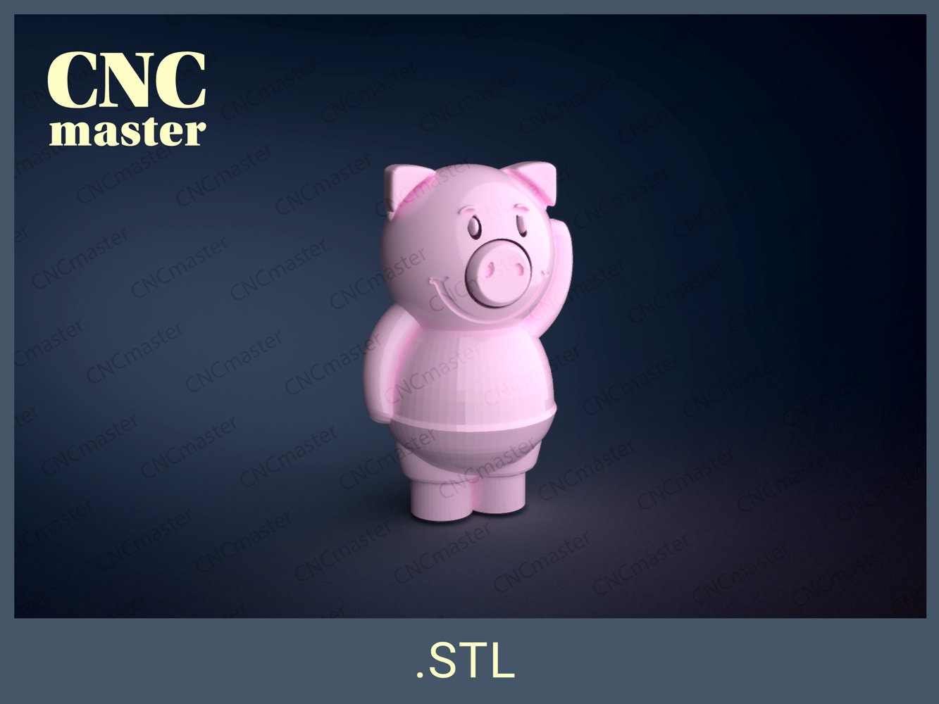 Piglet 3D STL Model (digital Model) | STL 3d Model for Cnc Router, Cnc ...