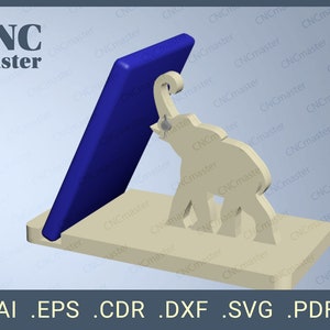 Stand elephant digital Model CNC Vector Model for CNC Router, CNC ...