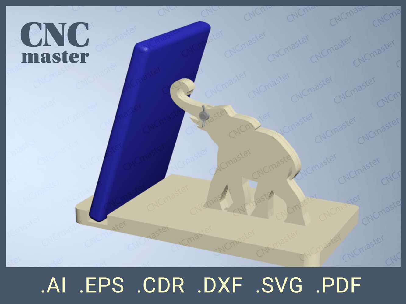 Stand elephant digital Model CNC Vector Model for CNC Router, CNC ...