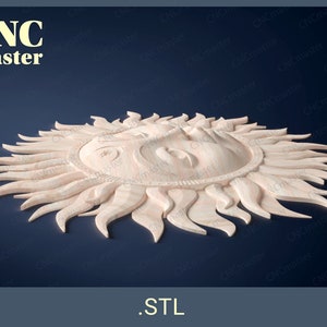 Decor "sun" 3D STL Model (digital Model) | STL 3D Model for CNC Router ...