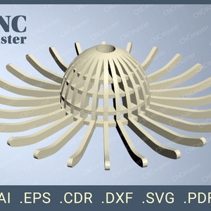 Parametric Lamp Shade (digital Model) | CNC Vector Model for CNC Router ...