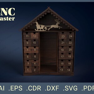 Advent Calendar (digital Model) | CNC Vector Model for CNC Router, CNC ...
