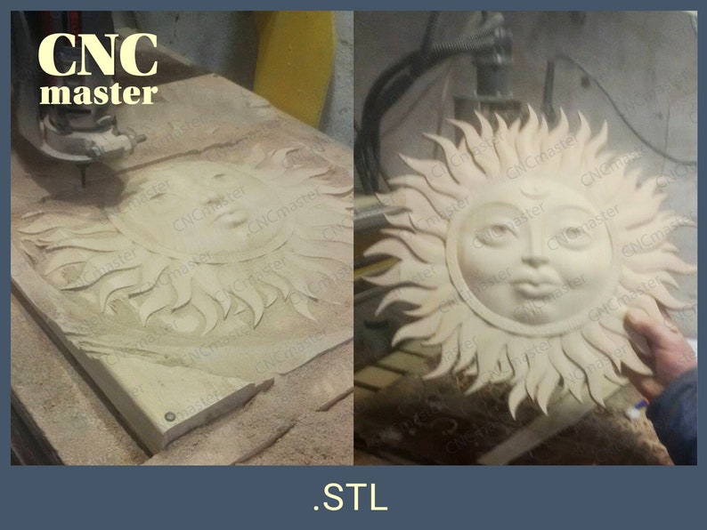 Decor "sun" 3D STL Model (digital Model) | STL 3D Model for CNC Router ...