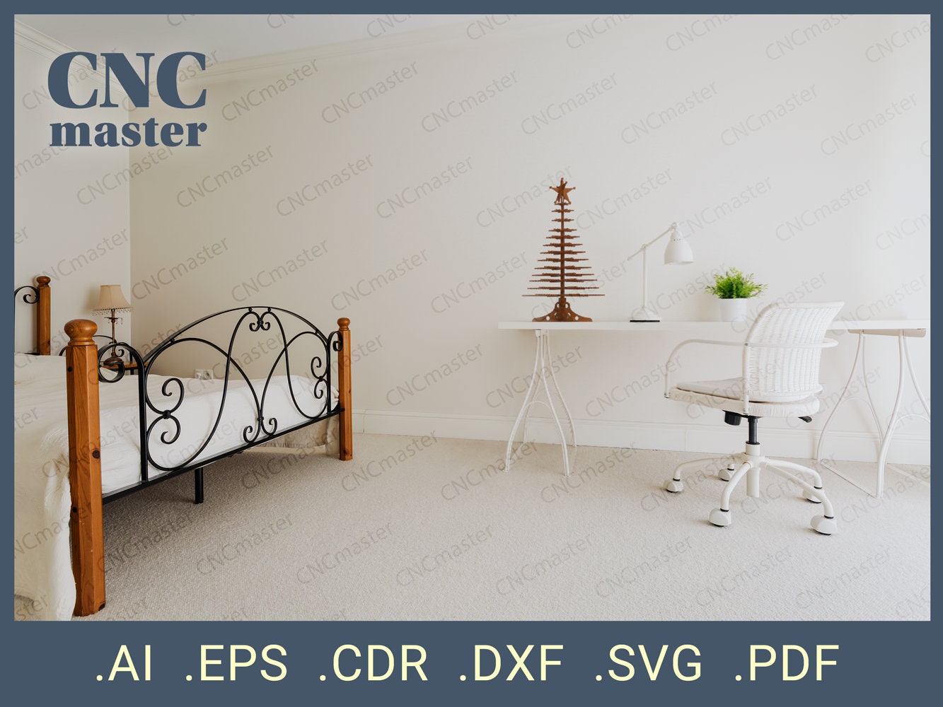 Decorative Christmas Tree-2 (digital Model) | CNC Vector Model for CNC ...