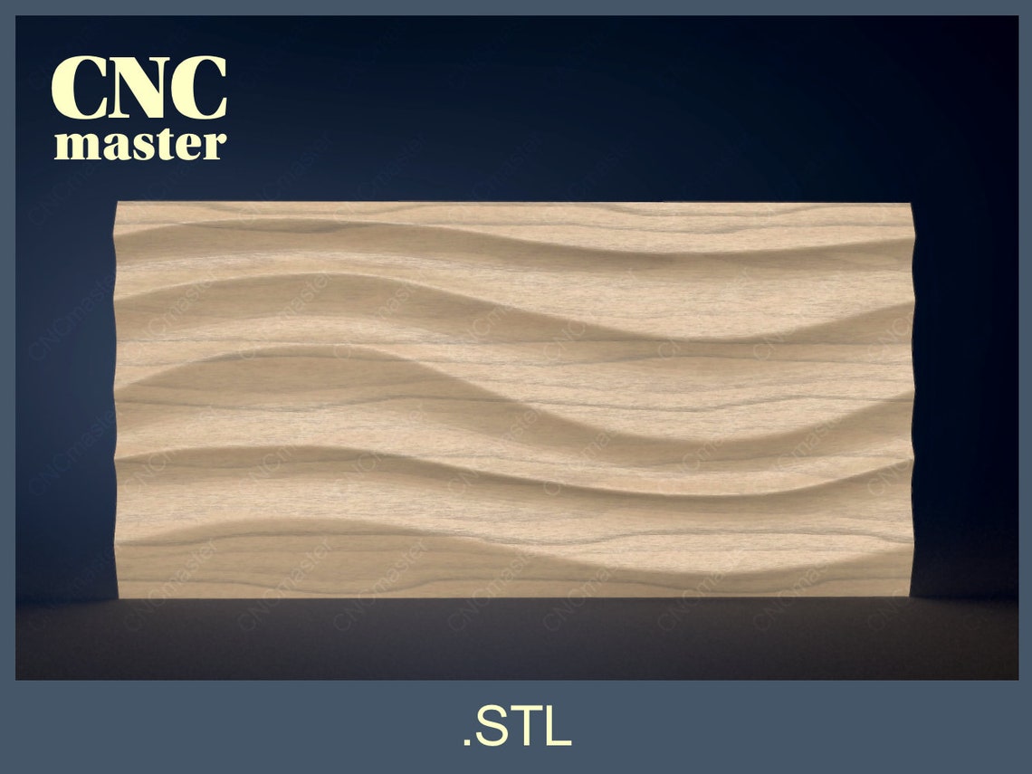 Wavy Panel-3 3D STL Model (digital Model) | STL 3D Model for CNC Router ...