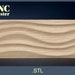 Wavy Panel-3 3D STL Model (digital Model) | STL 3D Model for CNC Router ...