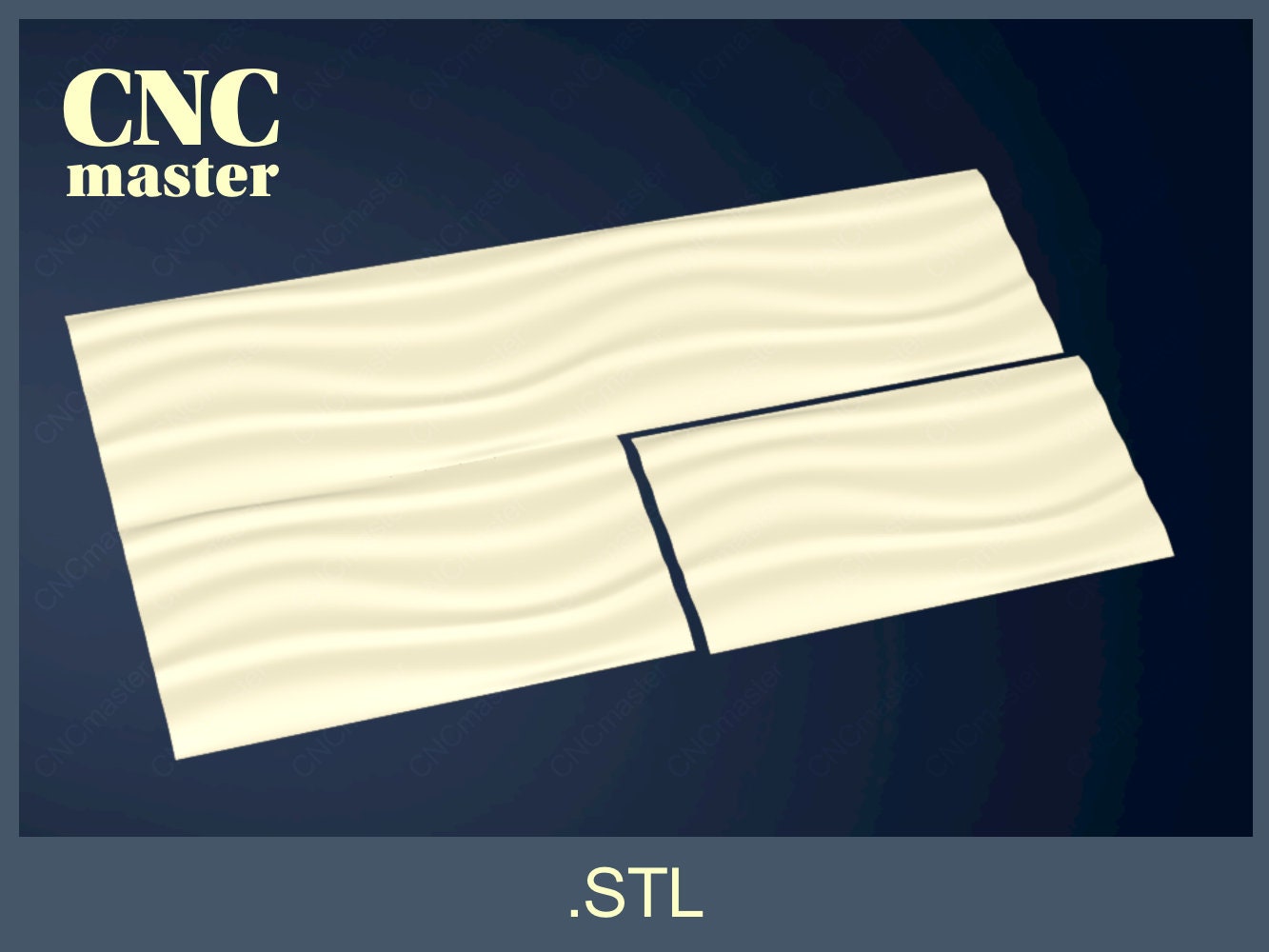 Wavy Panel-3 3D STL Model (digital Model) | STL 3D Model for CNC Router ...