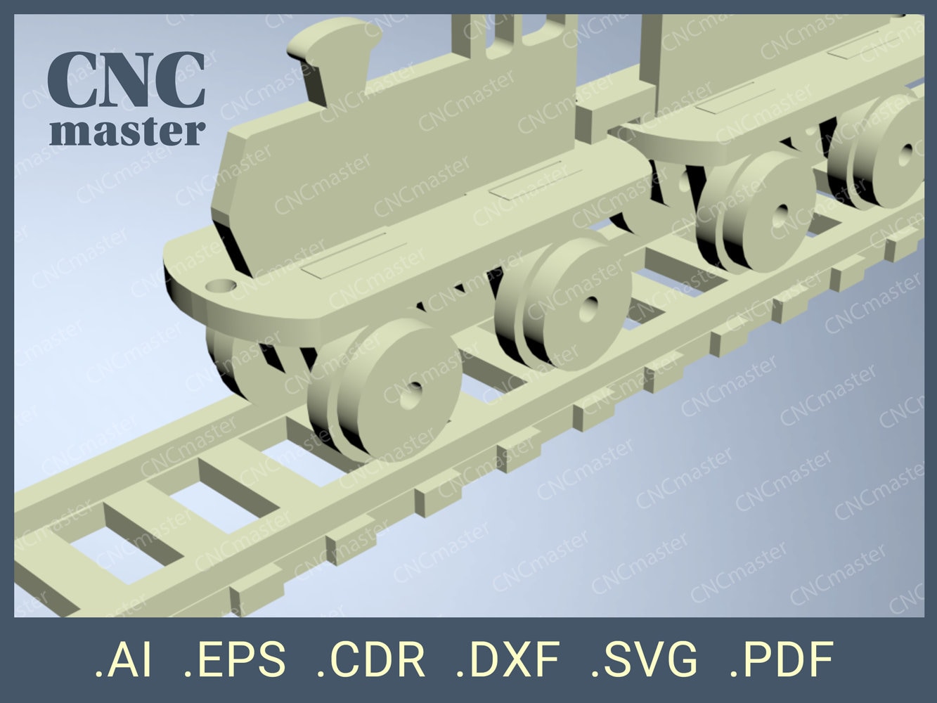 Train and Railway (digital Model) | CNC Vector Model for CNC Router ...