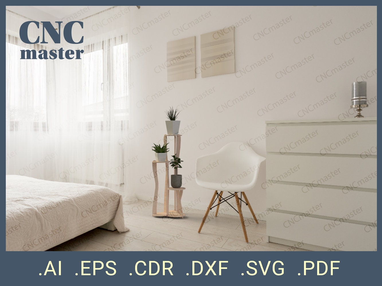 Flower Pots Stand (digital Model) | CNC Vector Model for CNC Router ...