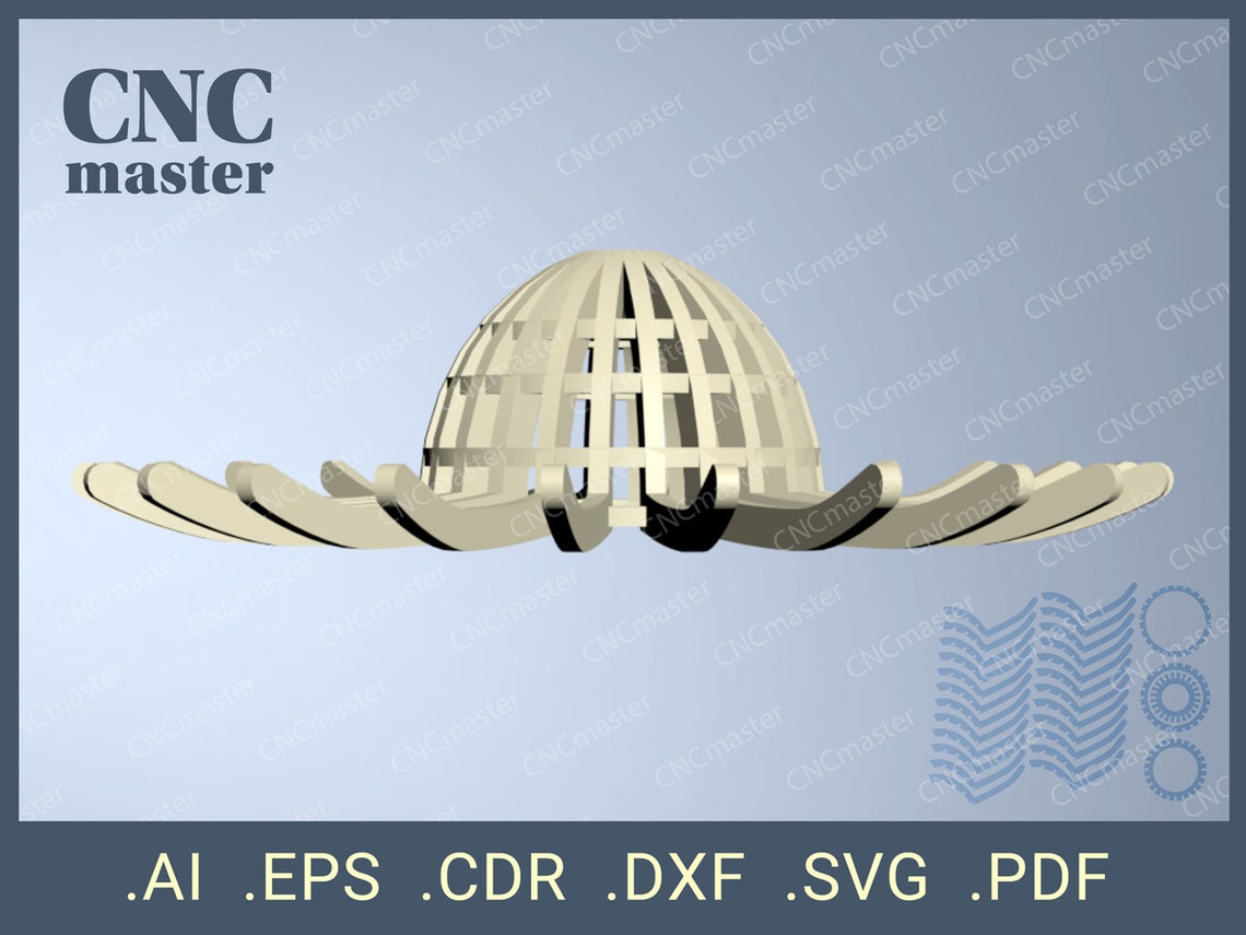 Parametric Lamp Shade (digital Model) | CNC Vector Model for CNC Router ...