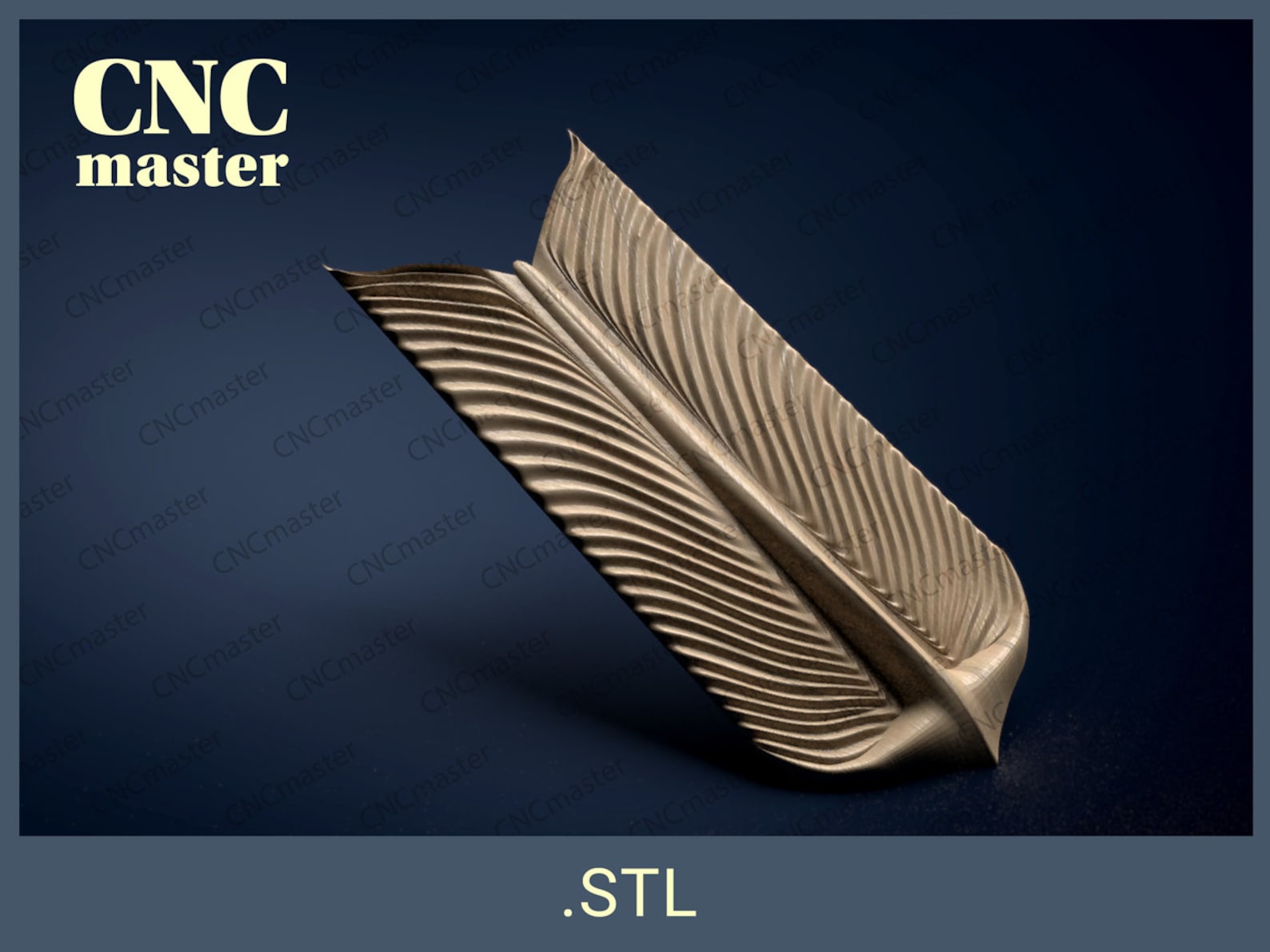 Decor “feather” 3D STL Model (digital Model) | STL 3D Model for CNC ...