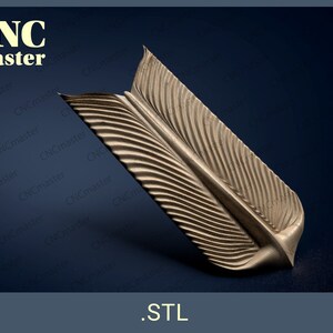 Decor “feather” 3D STL Model (digital Model) | STL 3D Model for CNC ...