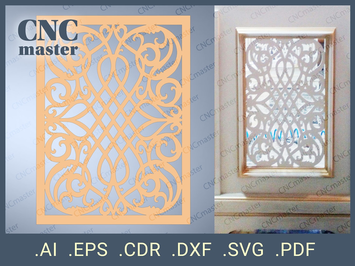 Decorative Lattice Panel digital Model CNC Vector Model for CNC Router ...